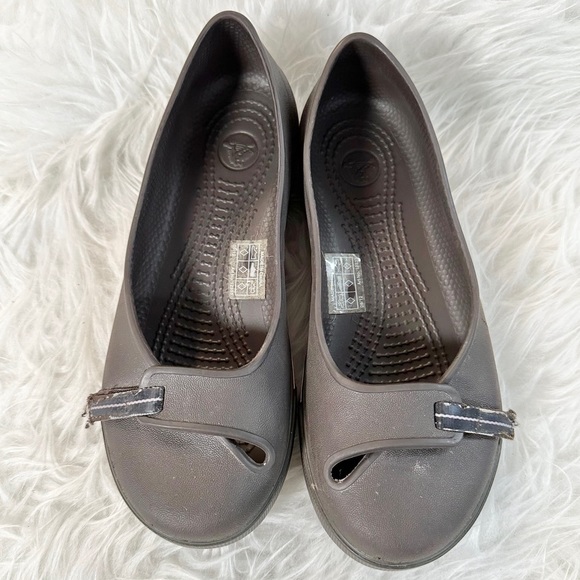 CROCS | Shoes | Crocs Womens Size 6 Croc Band Flats Ballet Style | Poshmark